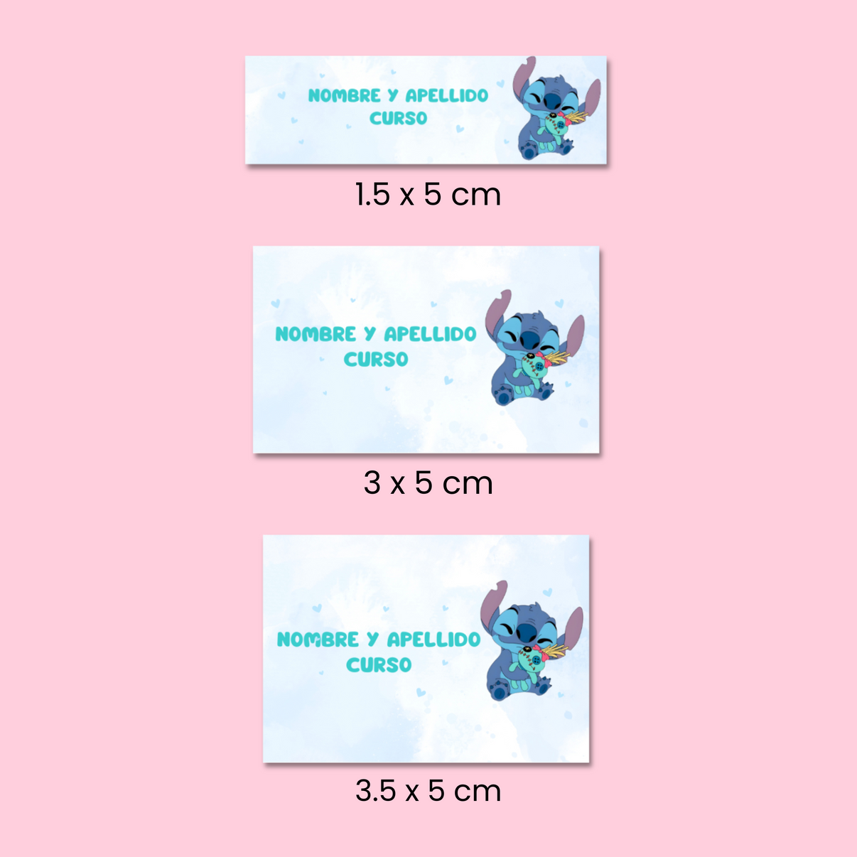 Etiquetas escolares para lápices – Pupi Papelería